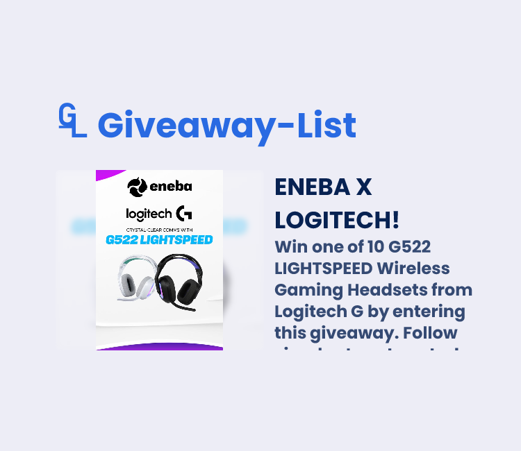 ENEBA X LOGITECH! - Gleam Giveaway