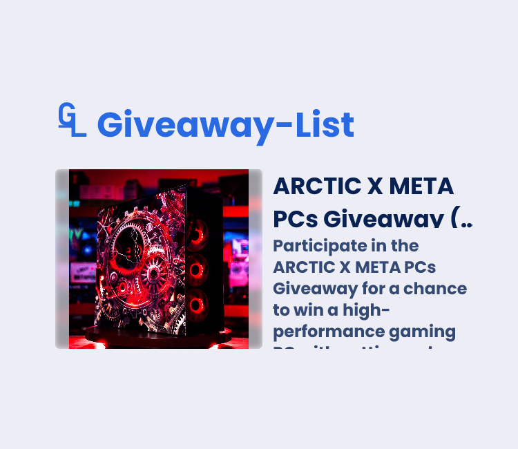 ARCTIC X META PCs Giveaway (Black) - Gleam