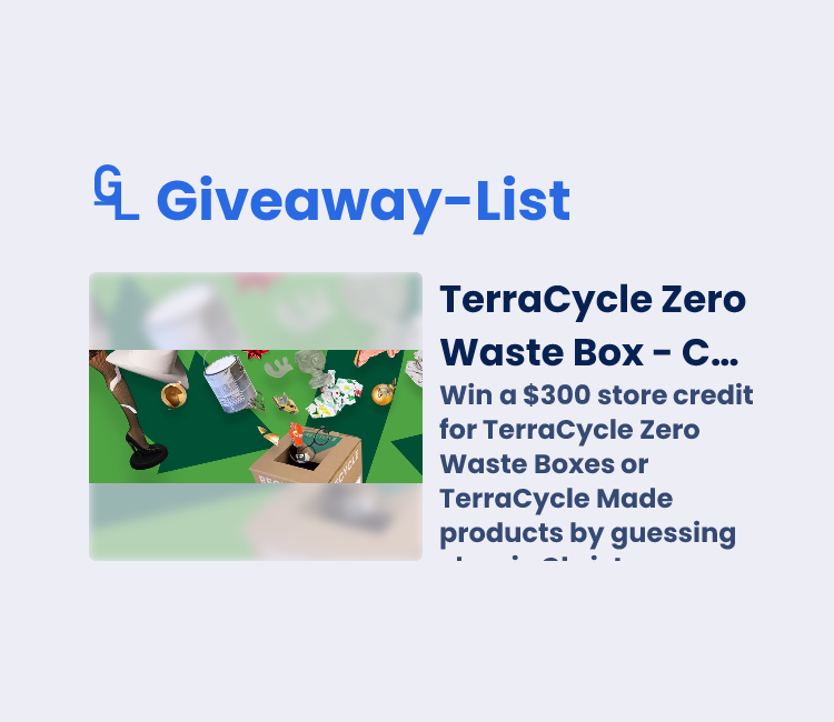 TerraCycle Zero Waste Box - Christmas in July Contest 🎄🏖️ - Gleam Giveaway