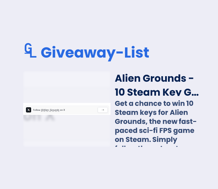 Alien Grounds - 10 Steam Key Giveaway - Gleam