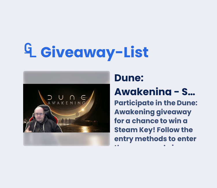 Dune: Awakening - Steam Key Giveaway - Gleam