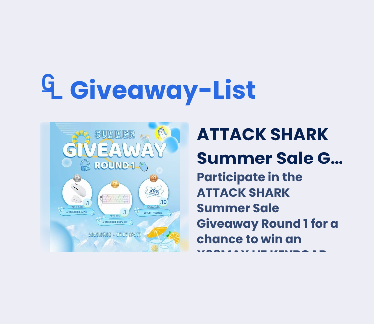 ATTACK SHARK Summer Sale Giveaway Round 1 - Gleam
