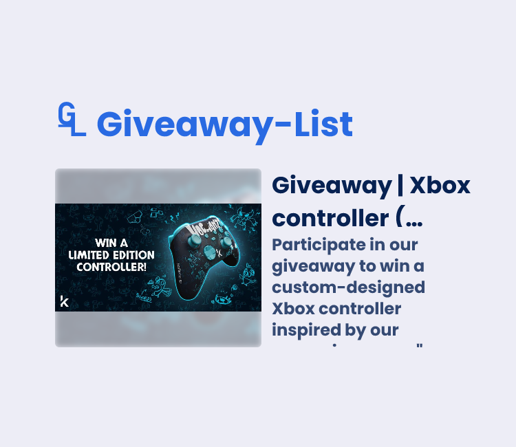 Giveaway | Xbox controller (Hoomanz limited edition design) - Gleam