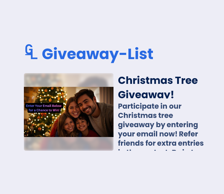 Christmas Tree Giveaway! - Gleam
