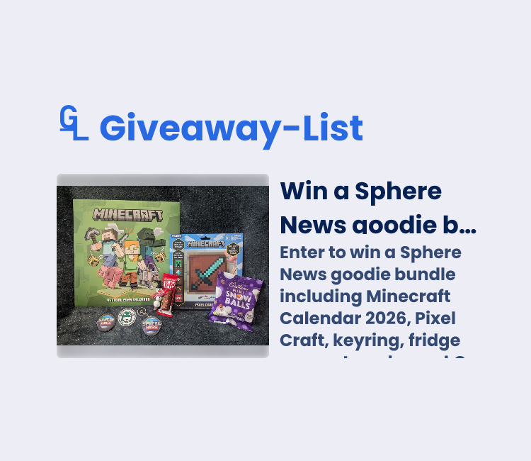 Win a Sphere News goodie bundle! - Gleam Giveaway