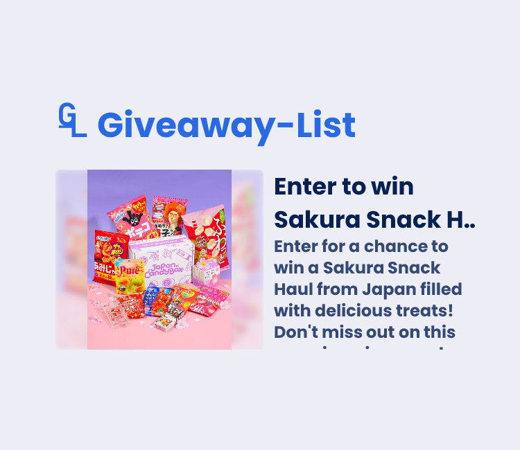 Enter to win Sakura Snack Haul from Japan! - Gleam Giveaway