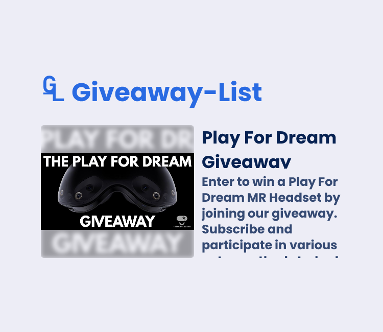Play For Dream Giveaway - Gleam