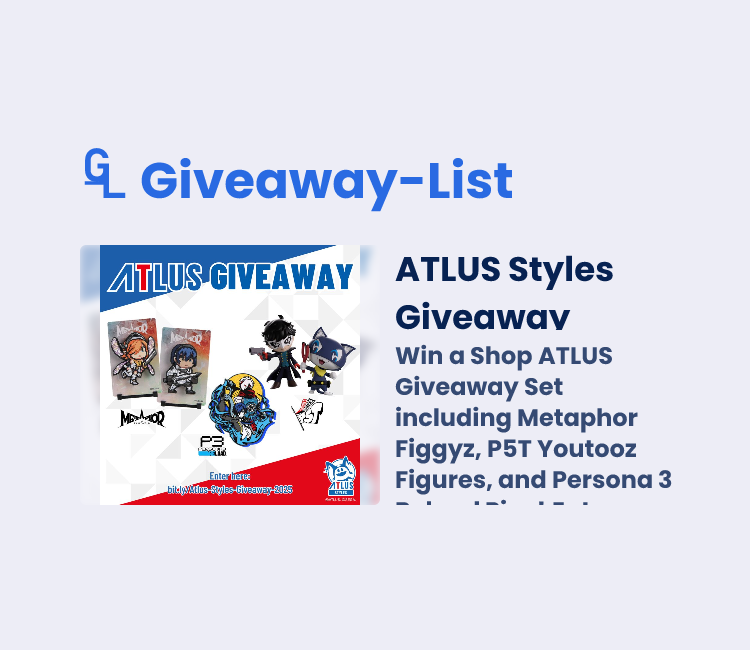 ATLUS Styles Giveaway - Gleam