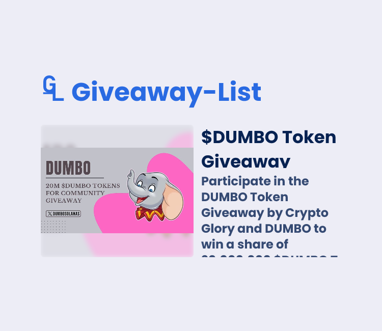 $DUMBO Token Giveaway - Gleam