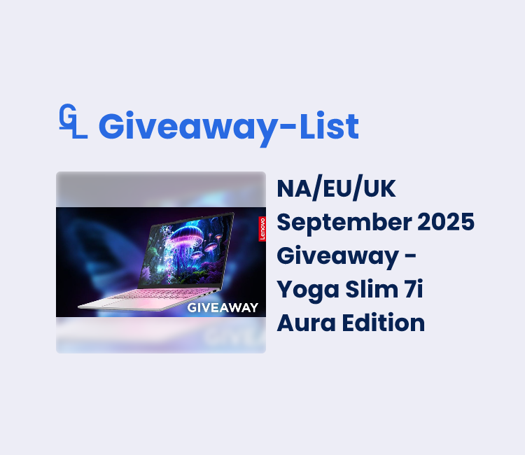 NA/EU/UK September 2025 Giveaway - Yoga Slim 7i Aura Edition - Gleam