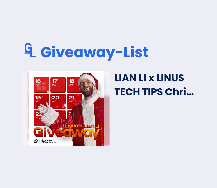 LIAN LI x LINUS TECH TIPS Christmas Countdown - Gleam Giveaway