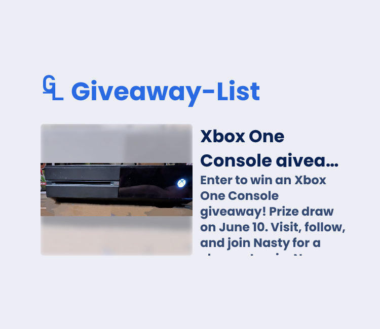 Xbox One Console giveaway!!! - Gleam Giveaway