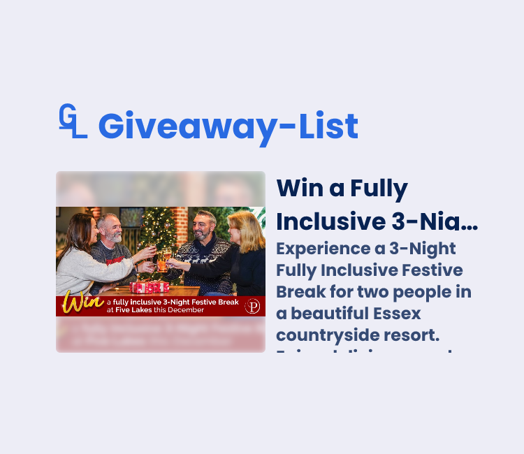 Win a Fully Inclusive 3-Night Festive Break for two people - Gleam Giveaway