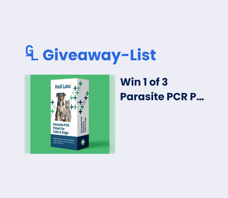 Win 1 of 3 Parasite PCR Panel testing kits from Kedi Labs! - Gleam Giveaway