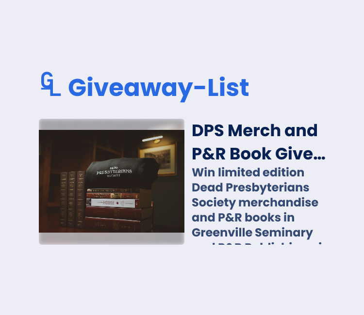 DPS Merch and P&R Book Giveaway - Gleam