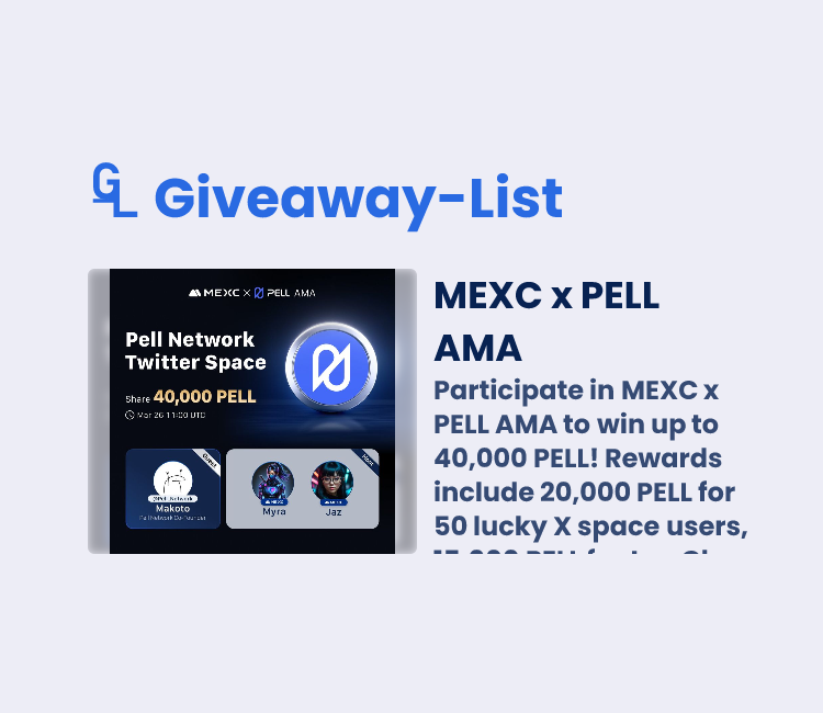 MEXC x PELL AMA - Gleam Giveaway