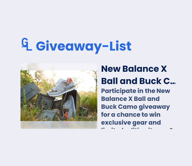 New Balance X Ball and Buck Camo Giveaway - Gleam