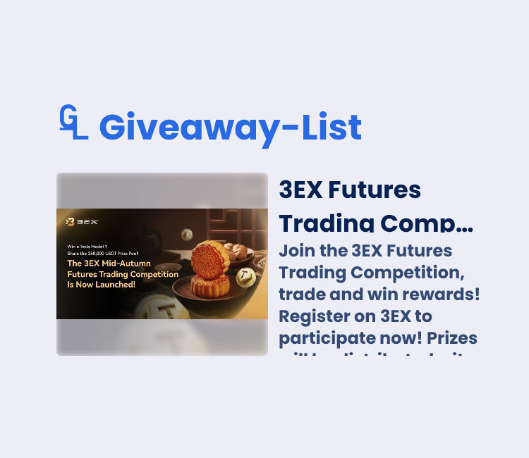 3EX Futures Trading Competition - For X - Gleam Giveaway