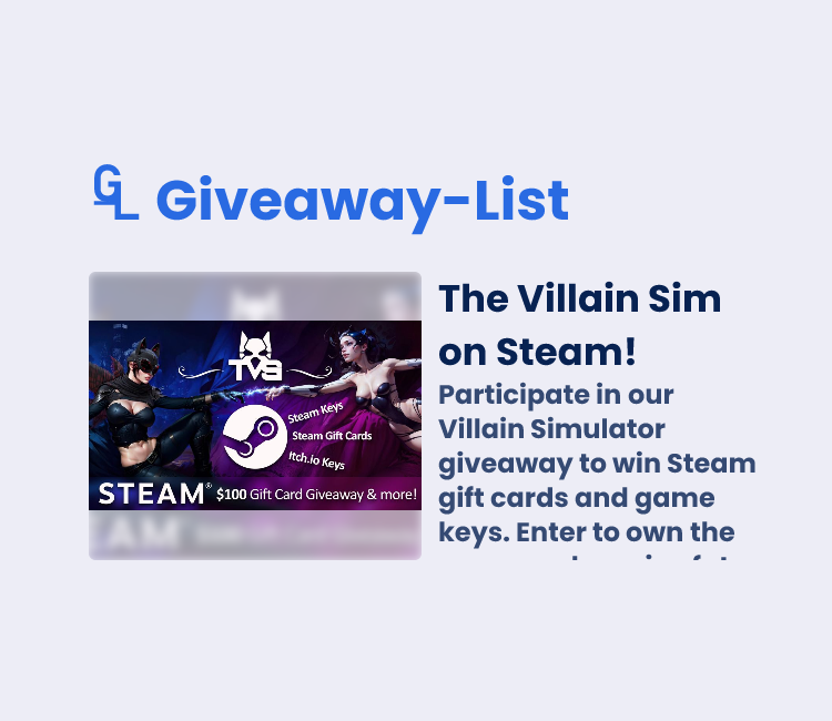 The Villain Sim on Steam! - Gleam Giveaway