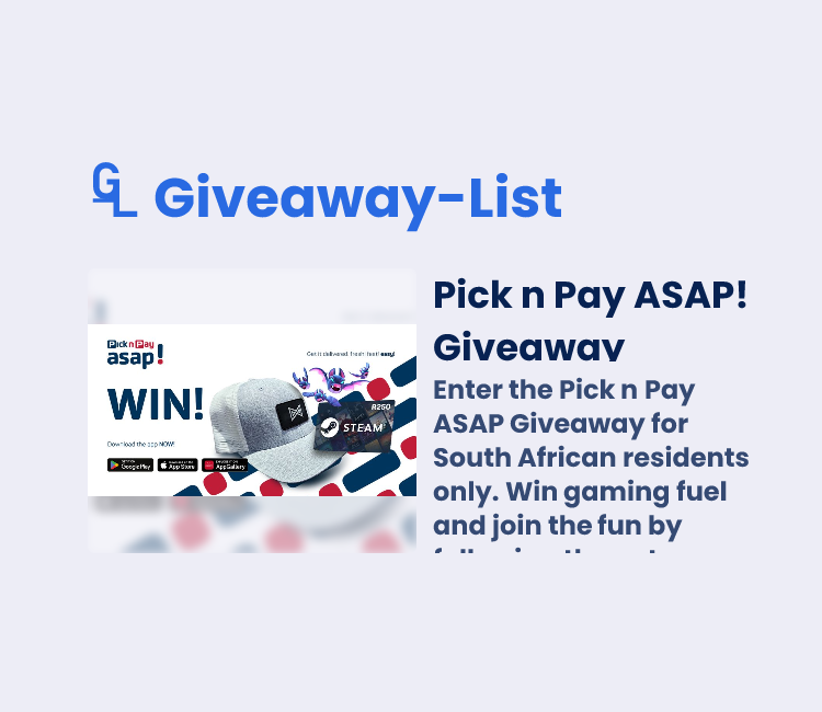 Pick n Pay ASAP! Giveaway - Gleam
