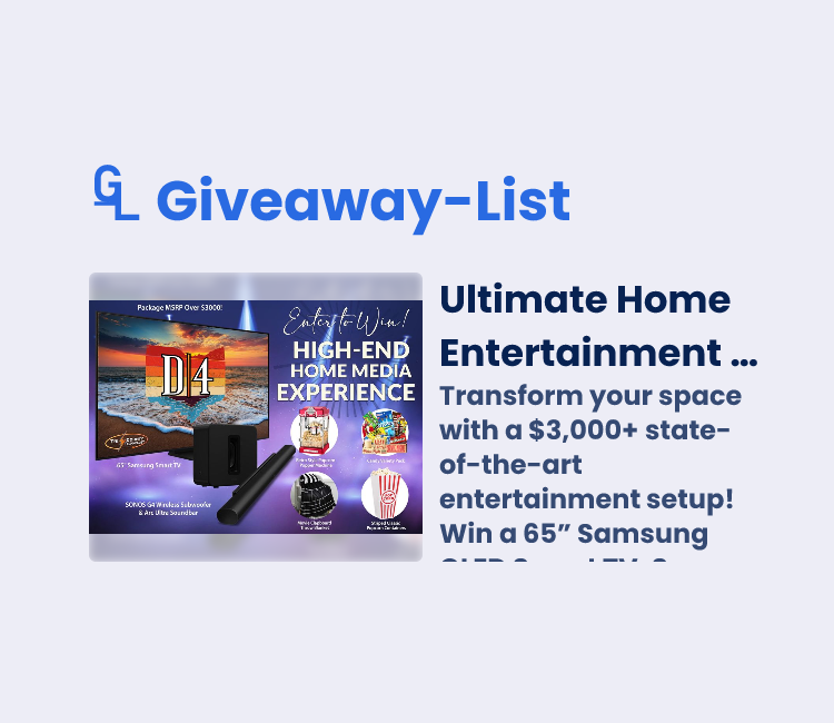 Ultimate Home Entertainment Movie Package - Gleam Giveaway