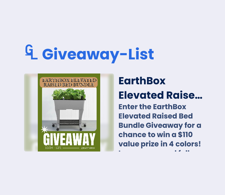EarthBox Elevated Raised Bed Bundle Giveaway - Gleam