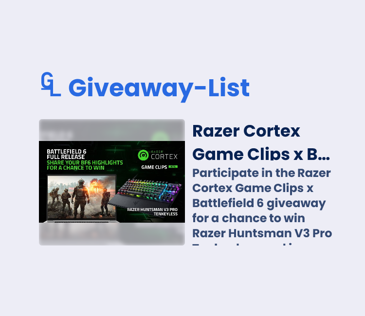 Razer Cortex Game Clips x Battlefield 6 - Gleam Giveaway