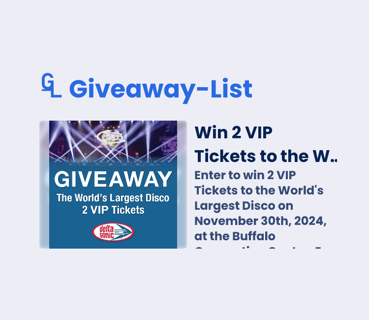 Win 2 VIP Tickets to the World's Largest Disco‼️ - Gleam Giveaway