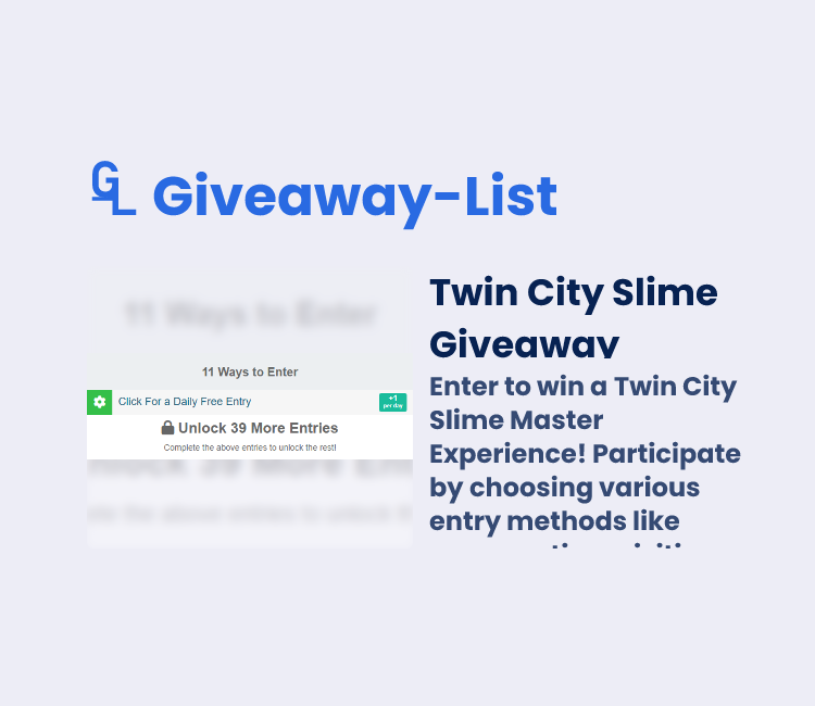 Twin City Slime Giveaway - Gleam