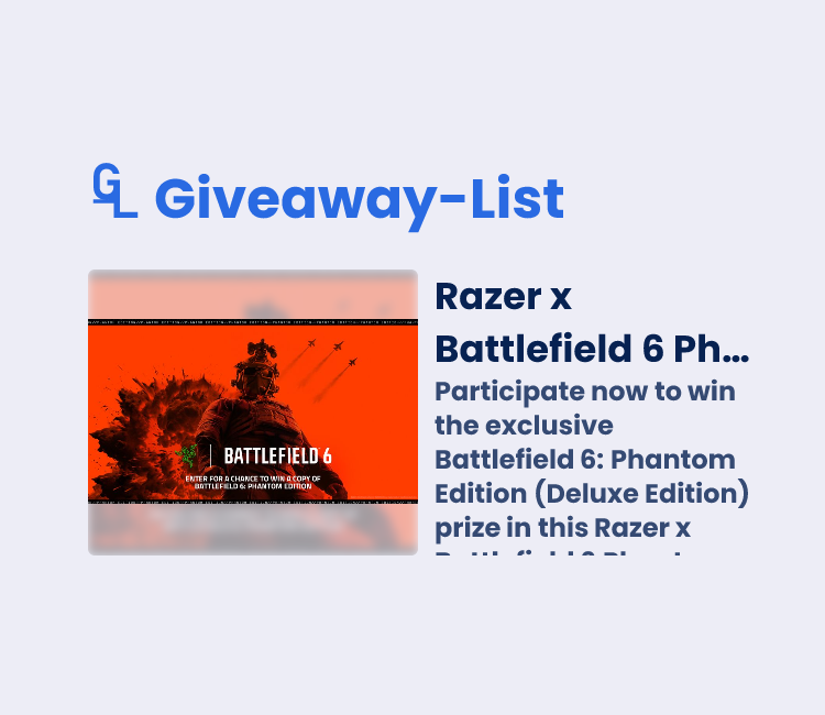 Razer x Battlefield 6 Phantom Edition Giveaway - Gleam
