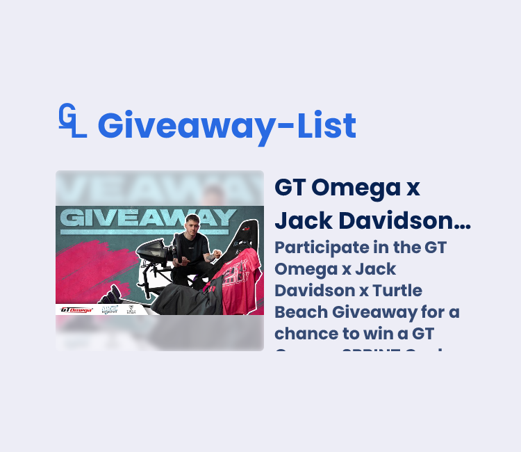 GT Omega x Jack Davidson x Turtle Beach Giveaway - Gleam