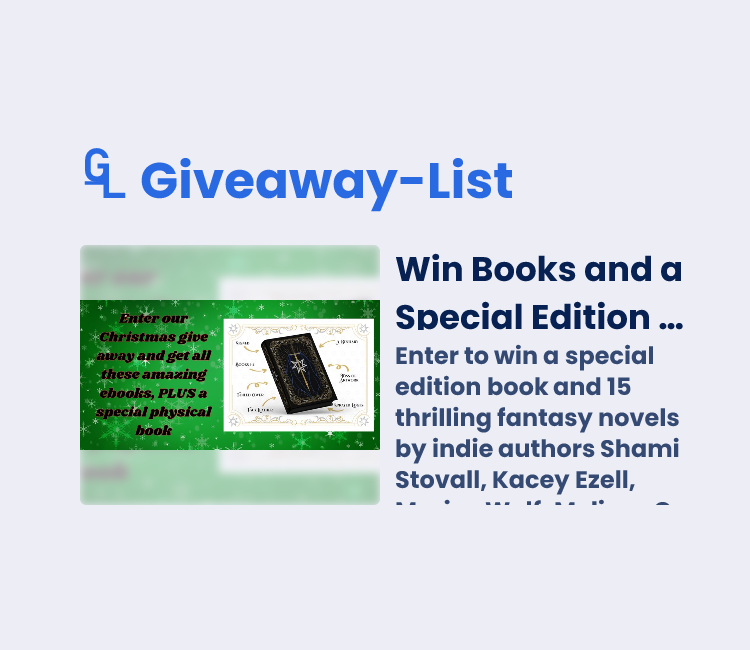 Win Books and a Special Edition book from Shami Stovall! - Kingsumo ...