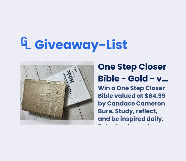 One Step Closer Bible - Gold - valued at $64.99 - Kingsumo Giveaway