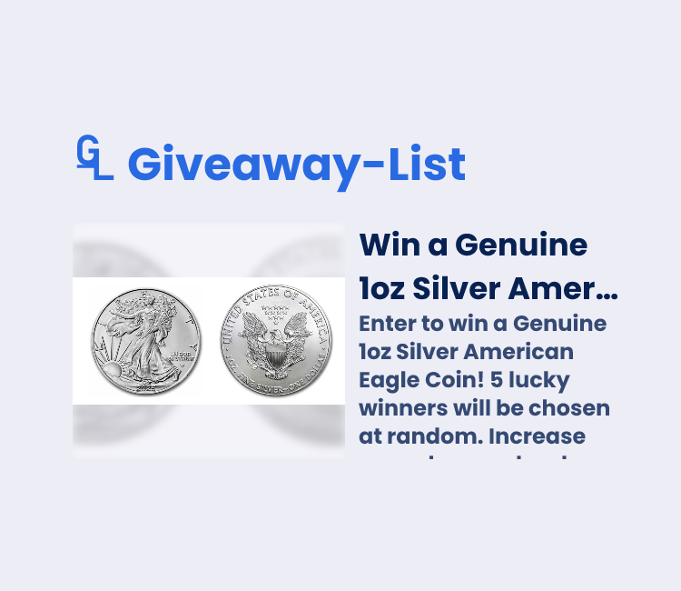 Win a Genuine 1oz Silver American Eagle Coin! - Kingsumo Giveaway