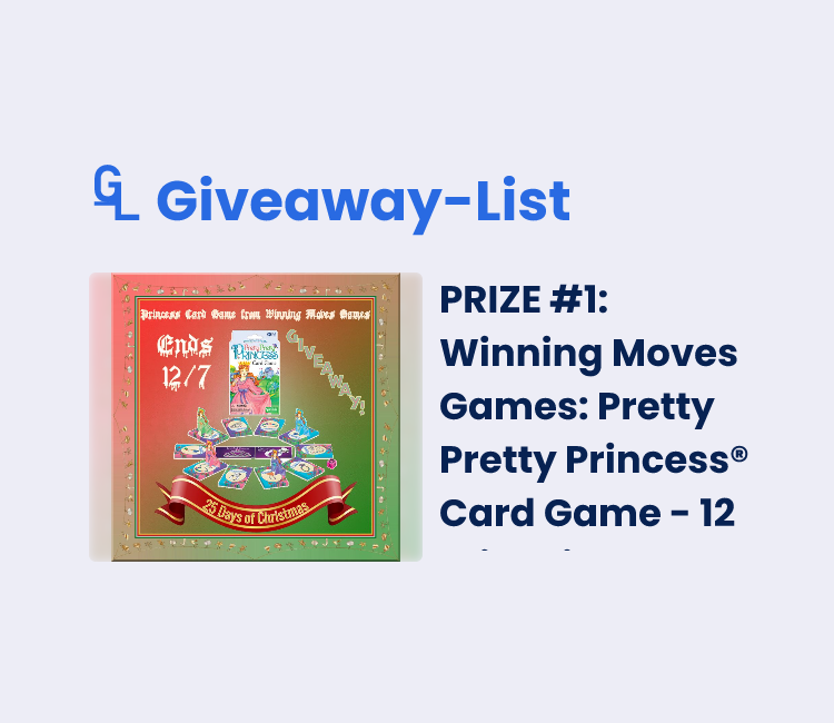 PRIZE #1: Winning Moves Games: Pretty Pretty Princess® Card Game - 12 ...