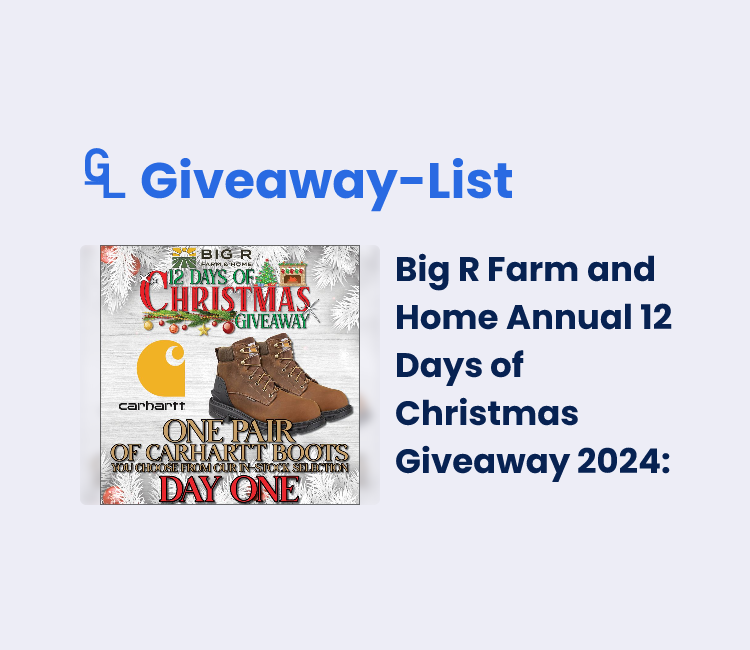 Big R Farm and Home Annual 12 Days of Christmas Giveaway 2024: Day One ...