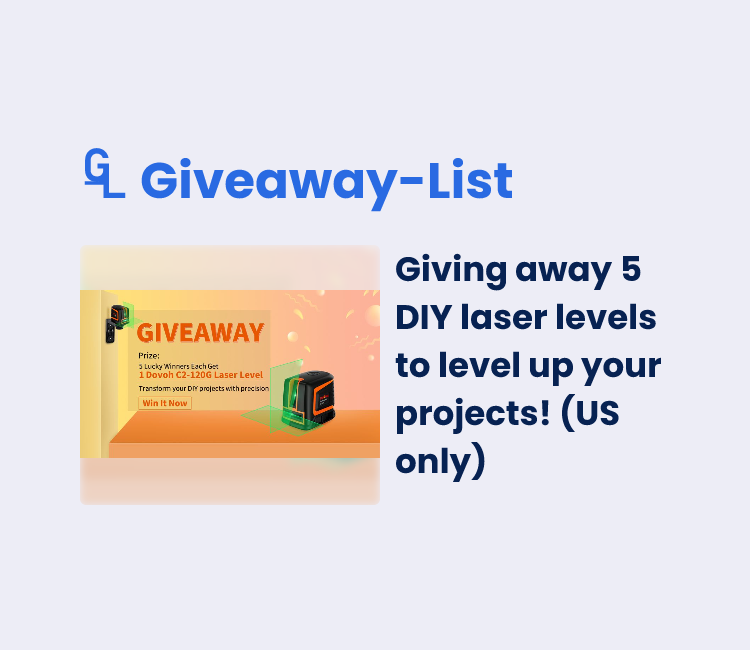Giving away 5 DIY laser levels to level up your projects! (US only ...