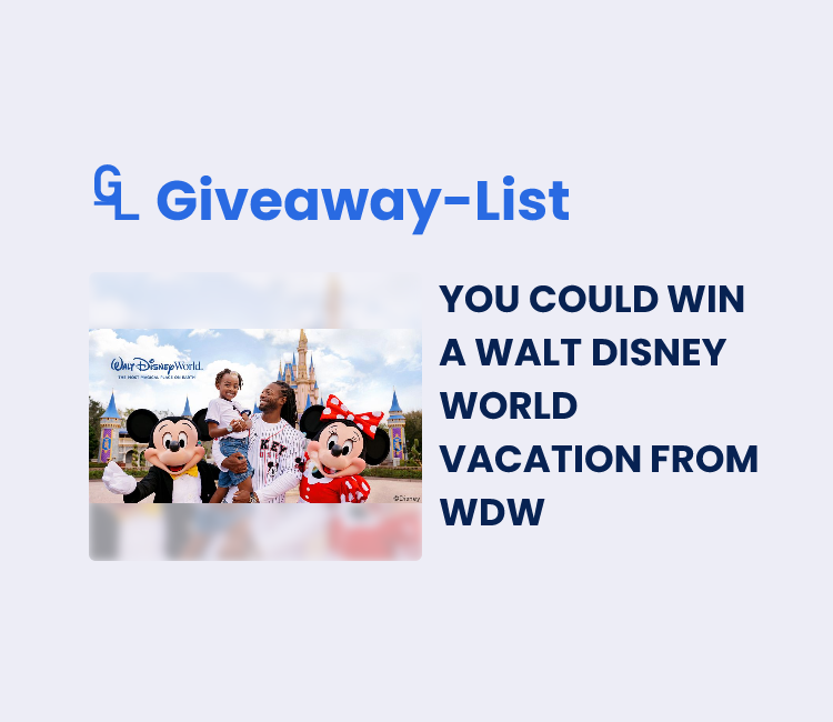 YOU COULD WIN A WALT DISNEY WORLD VACATION FROM WDW MAGAZINE ...