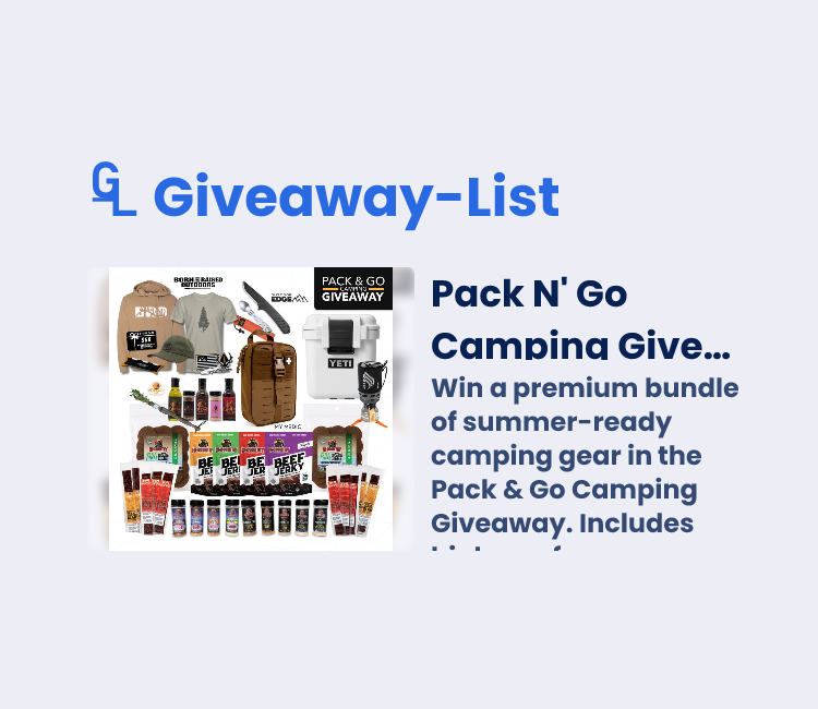 Pack N' Go Camping Giveaway - ViralSweep