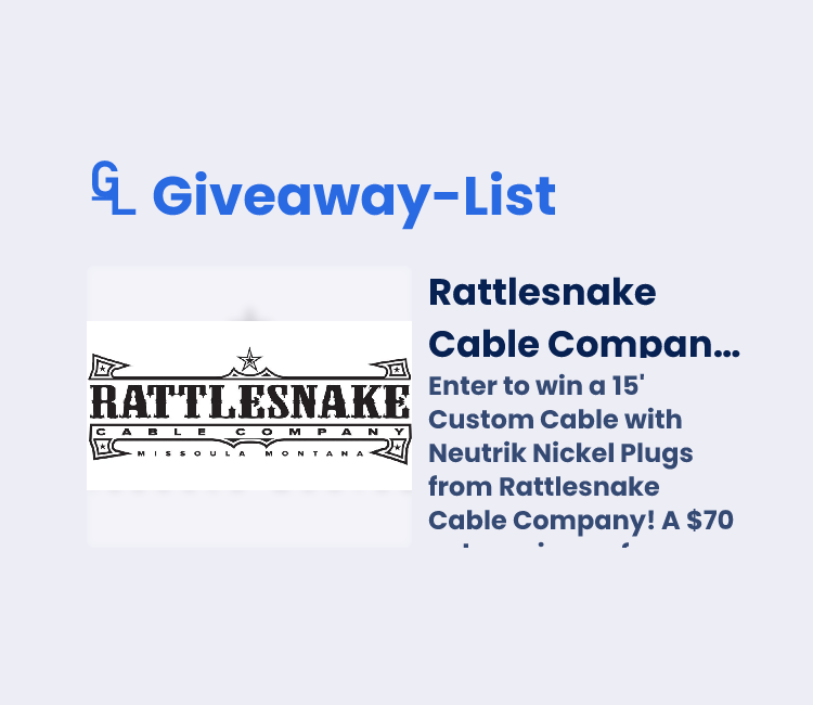 Rattlesnake Cable Company - 15' Custom Cable Giveaway - ELG - ViralSweep