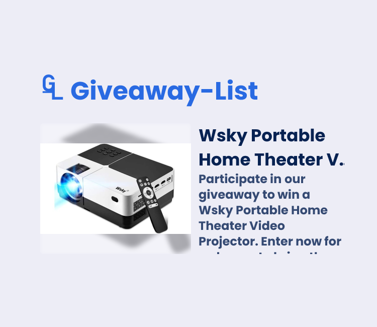 Wsky Portable Home Theater Video Projector Giveaway - ViralSweep
