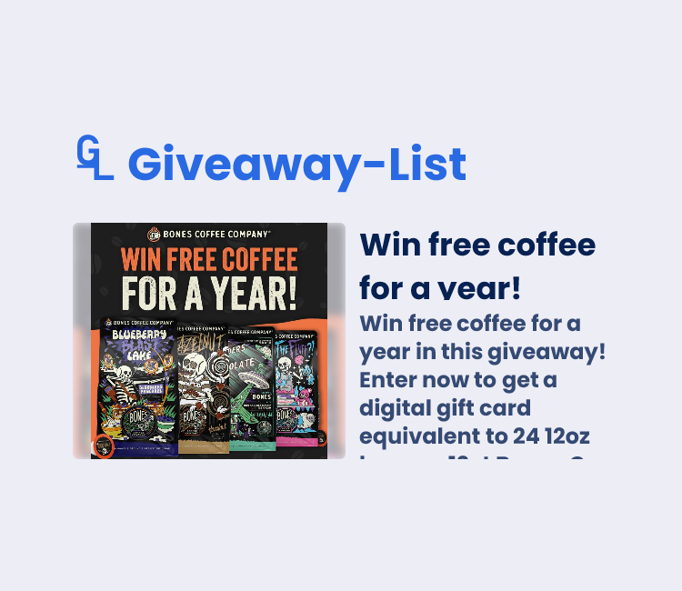 Win free coffee for a year! - ViralSweep Giveaway
