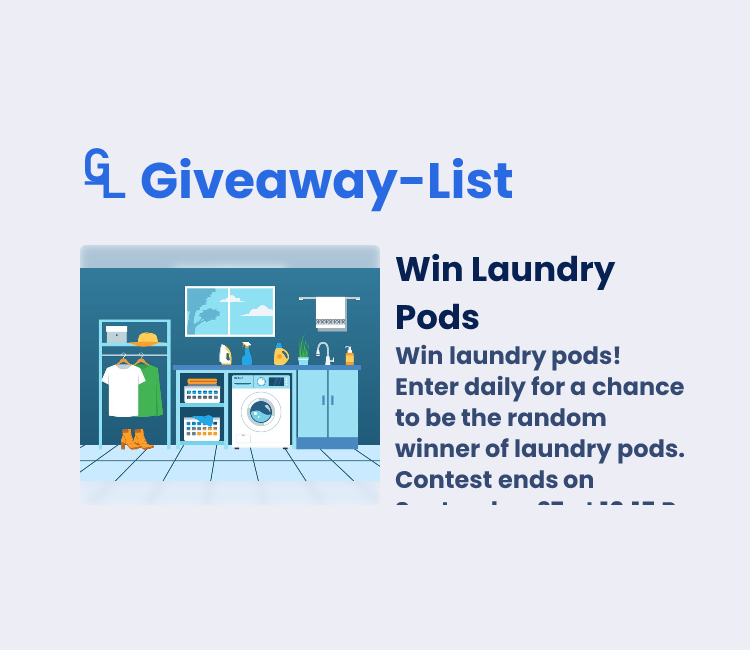 Win Laundry Pods - ViralSweep Giveaway