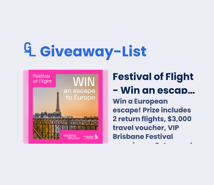 Festival of Flight - Win an escape to Europe - ViralSweep Giveaway