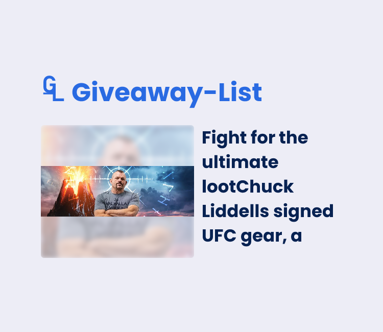 Fight for the ultimate loot—Chuck Liddell’s signed UFC gear, a battle ...