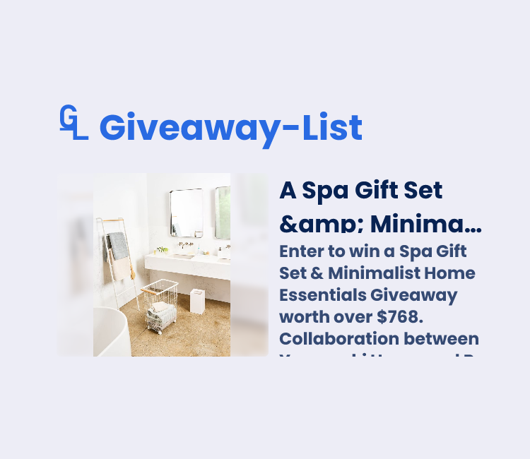 A Spa Gift Set & Minimalist Home Essentials Giveaway - ViralSweep