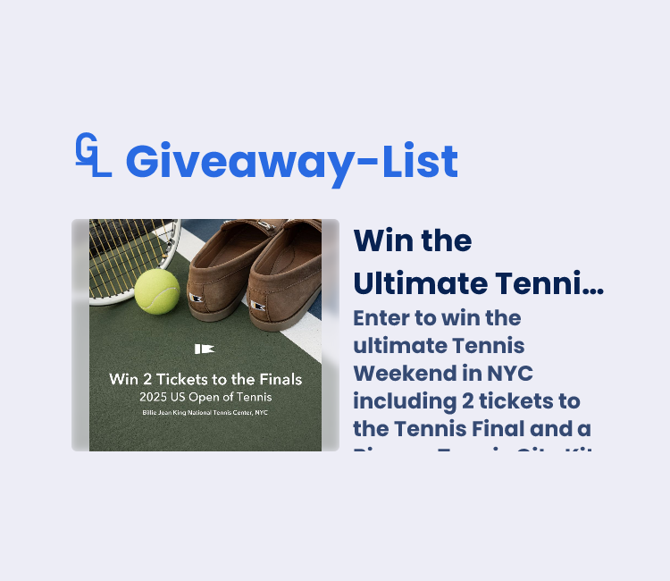 Win the Ultimate Tennis Weekend in NYC - ViralSweep Giveaway