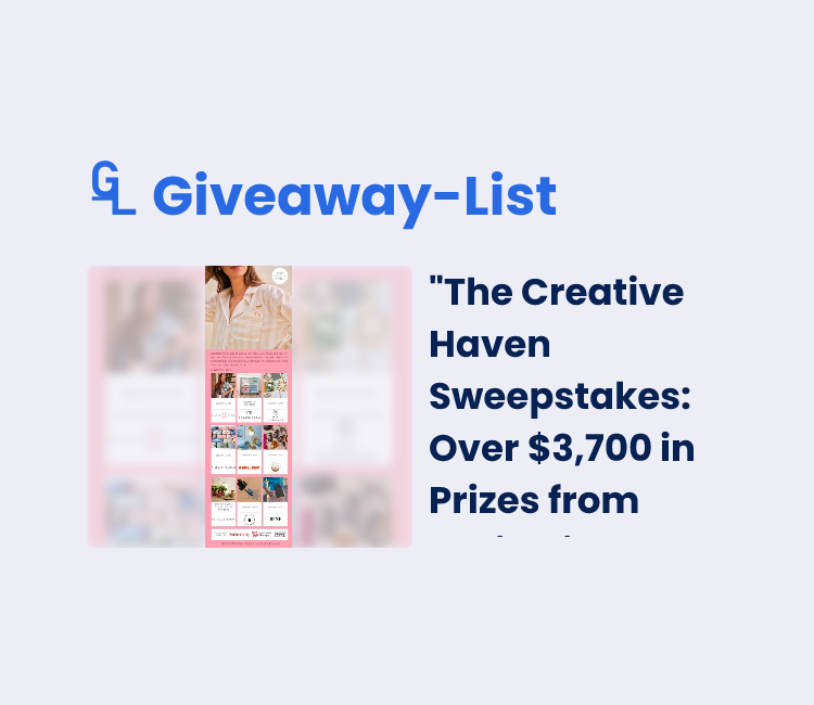 "The Creative Haven Sweepstakes: Over $3,700 in Prizes from Katie Kime ...