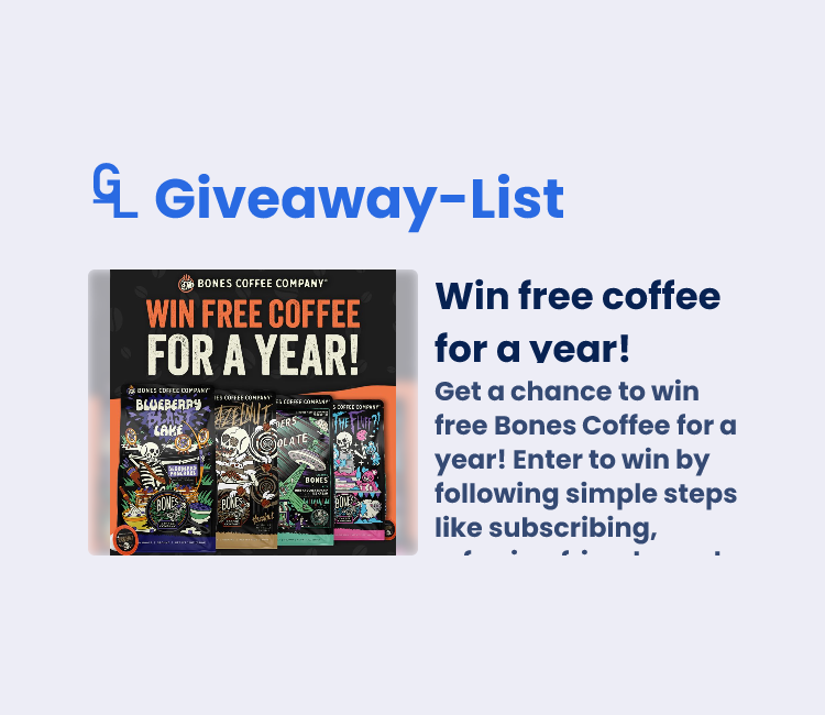 Win free coffee for a year! - ViralSweep Giveaway