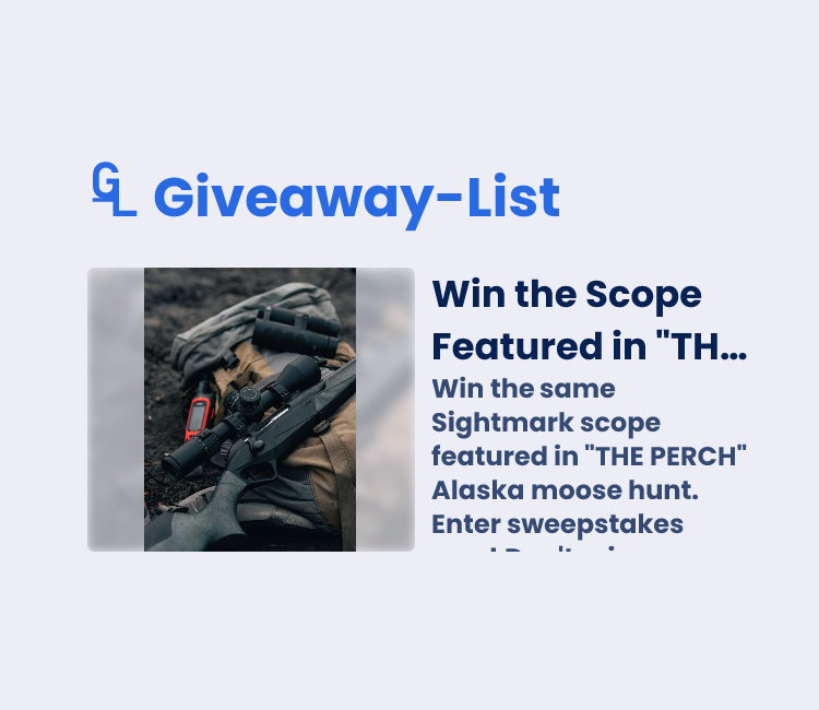 Win the Scope Featured in "THE PERCH" - ViralSweep Giveaway